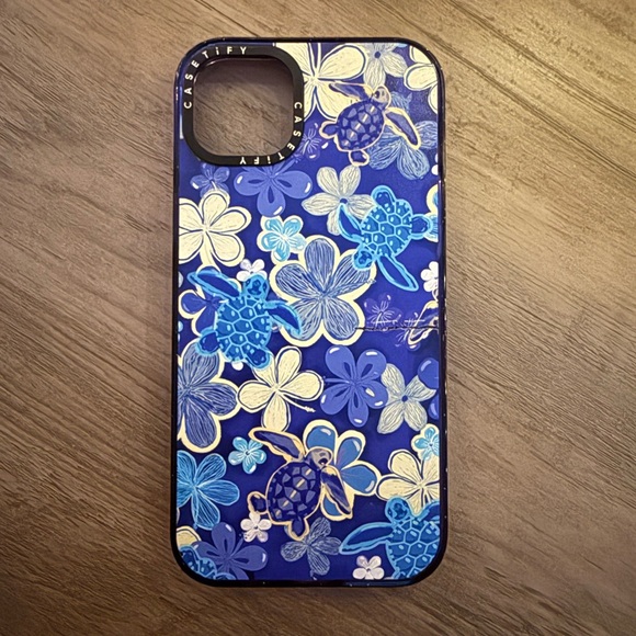 Casetify | Cell Phones & Accessories | Blue Flowered And Turtle ...